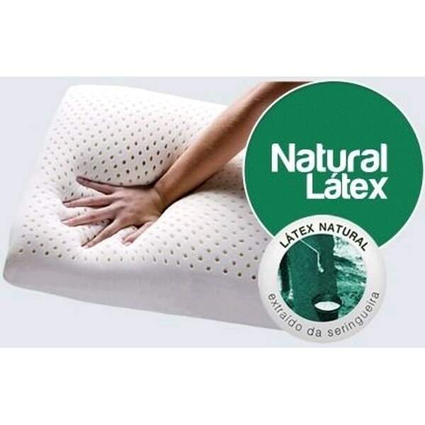 Travesseiro Natural Látex 14 cms LN1104 50 x 70 - Duoflex Travesseiro Natural Látex 14 cms LN1104 50 x 70 - Duoflex